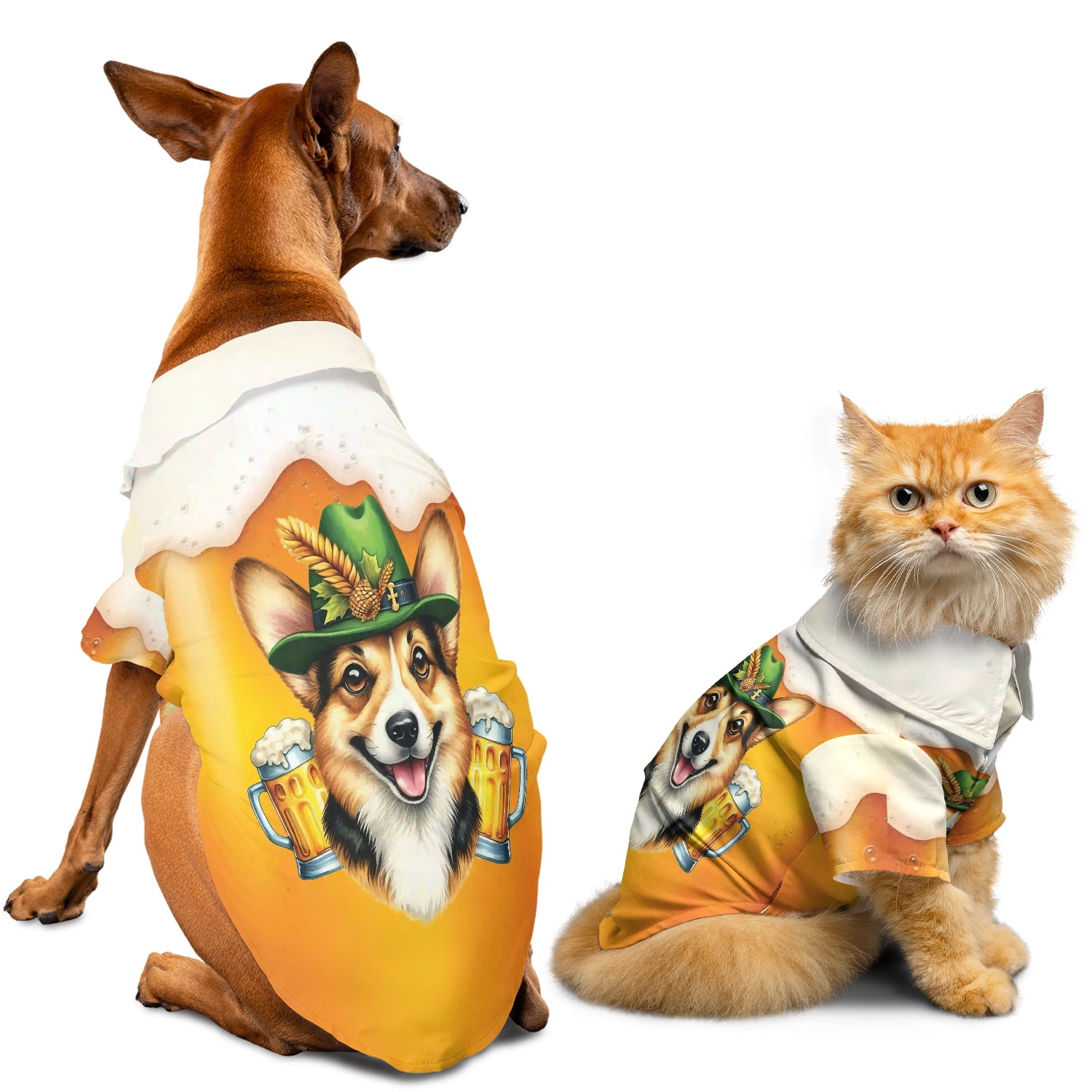 Best Corgi Dad Proud Beer Lover Happy Oktoberfest Hawaiian Summer Shirt ...
