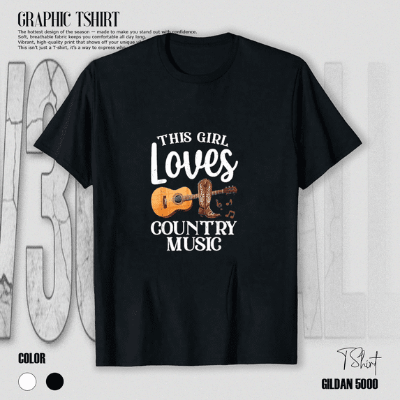 Best Country Music Art For Girl Women Musician Country Music Unisex T ...