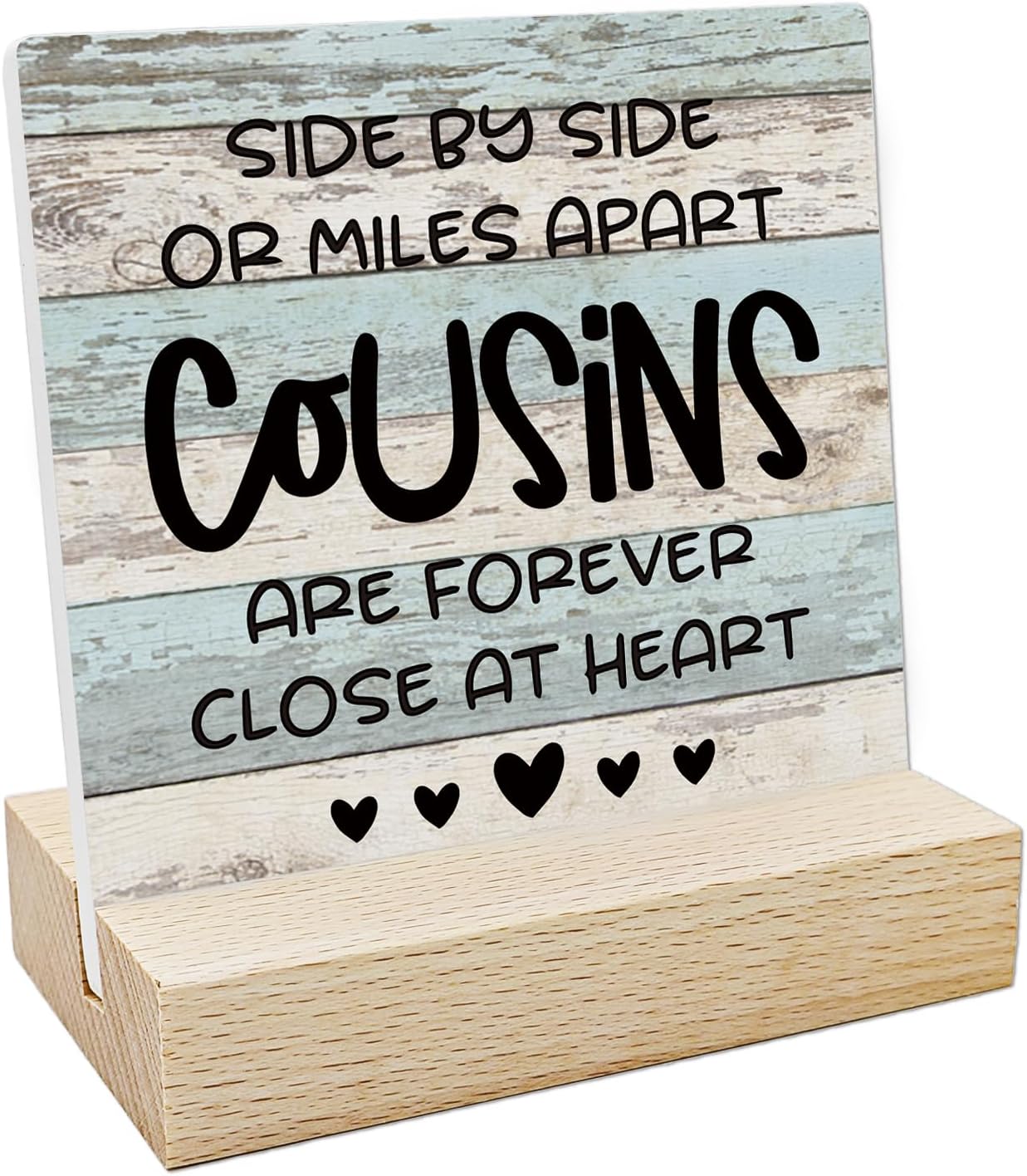 Best Cousin Gifts Cousins Are Forever Close At Heart Ceramic Sign ...
