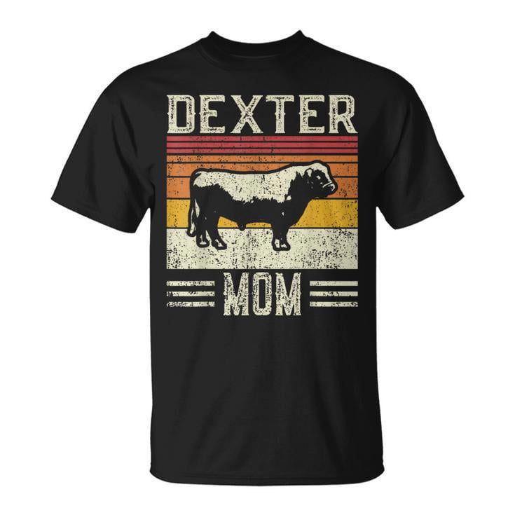 Best Cow Mom T-Shirt – Vintage Cattle Dexter Graphic Tee, Proud Cow Mom ...