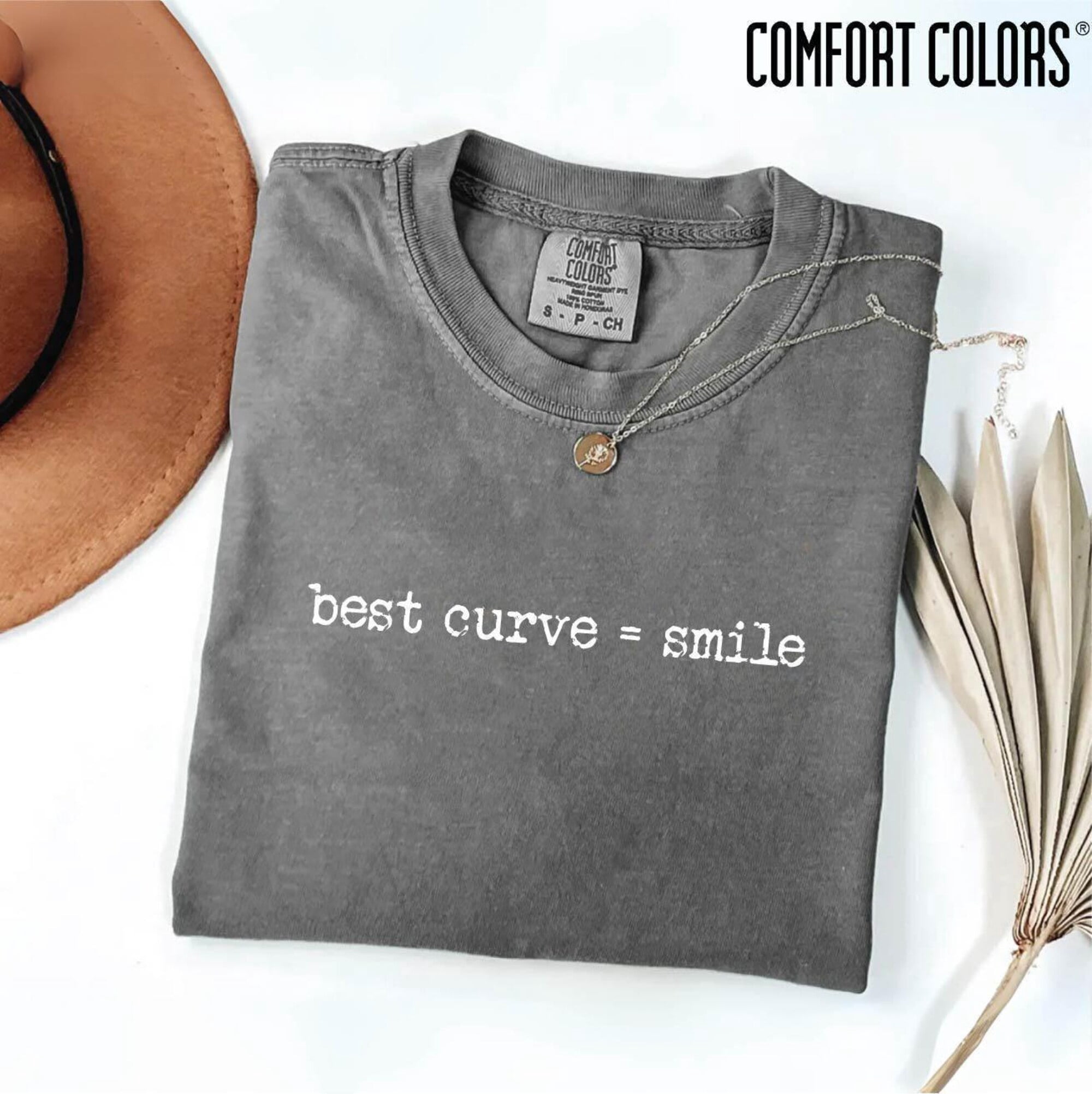 Best Curve Is a Smile Shirt Positive Quote TShirt Motivational Happy ...