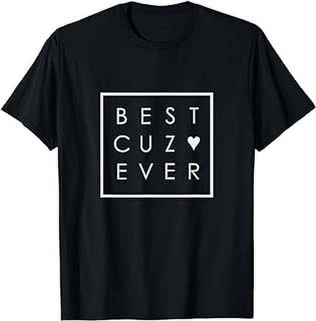 Best Cuz Ever tshirt - Cousin love minimalist square box - Walmart.com