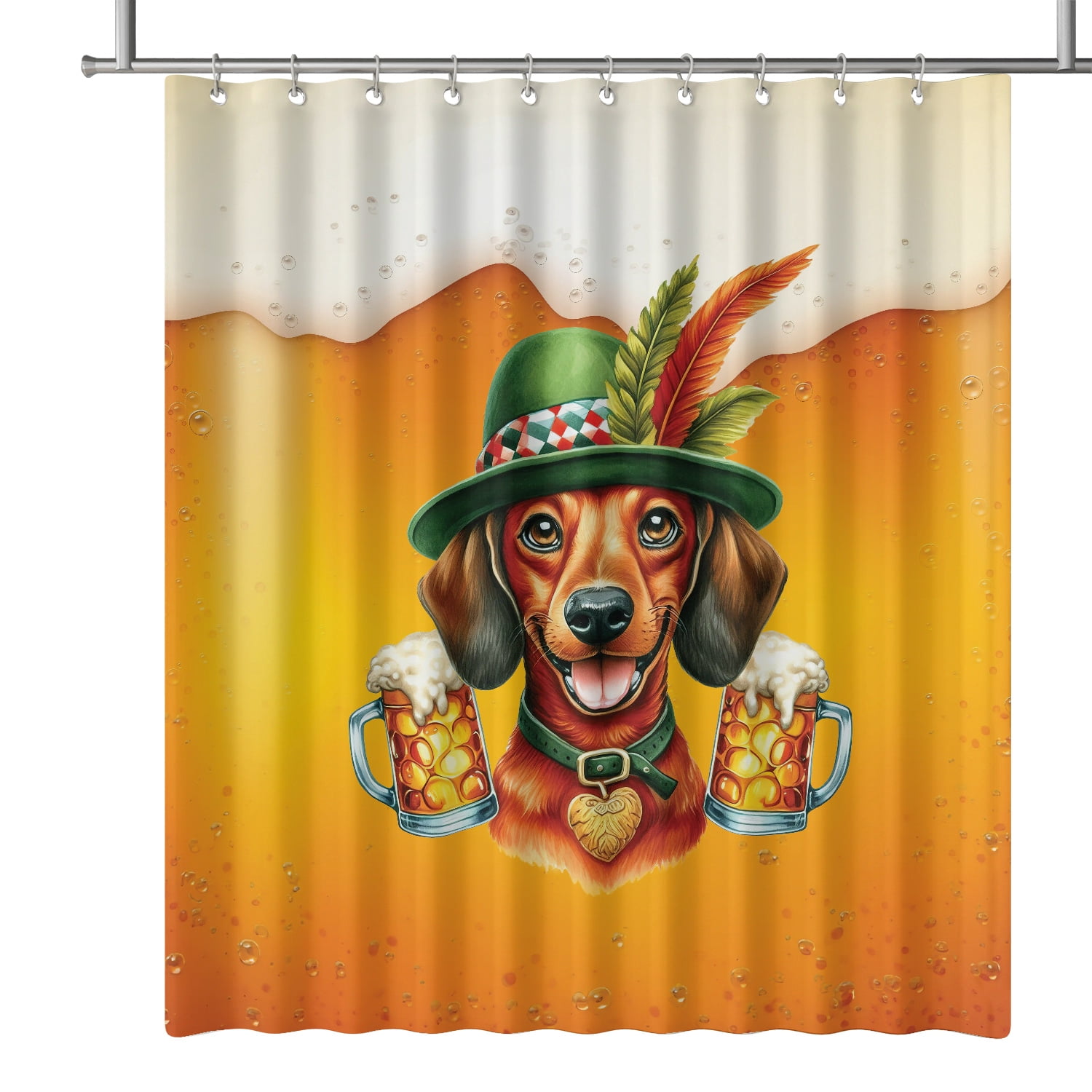 Best Dachshund Dad Proud Beer Lover Happy Oktoberfest Shower Curtain ...