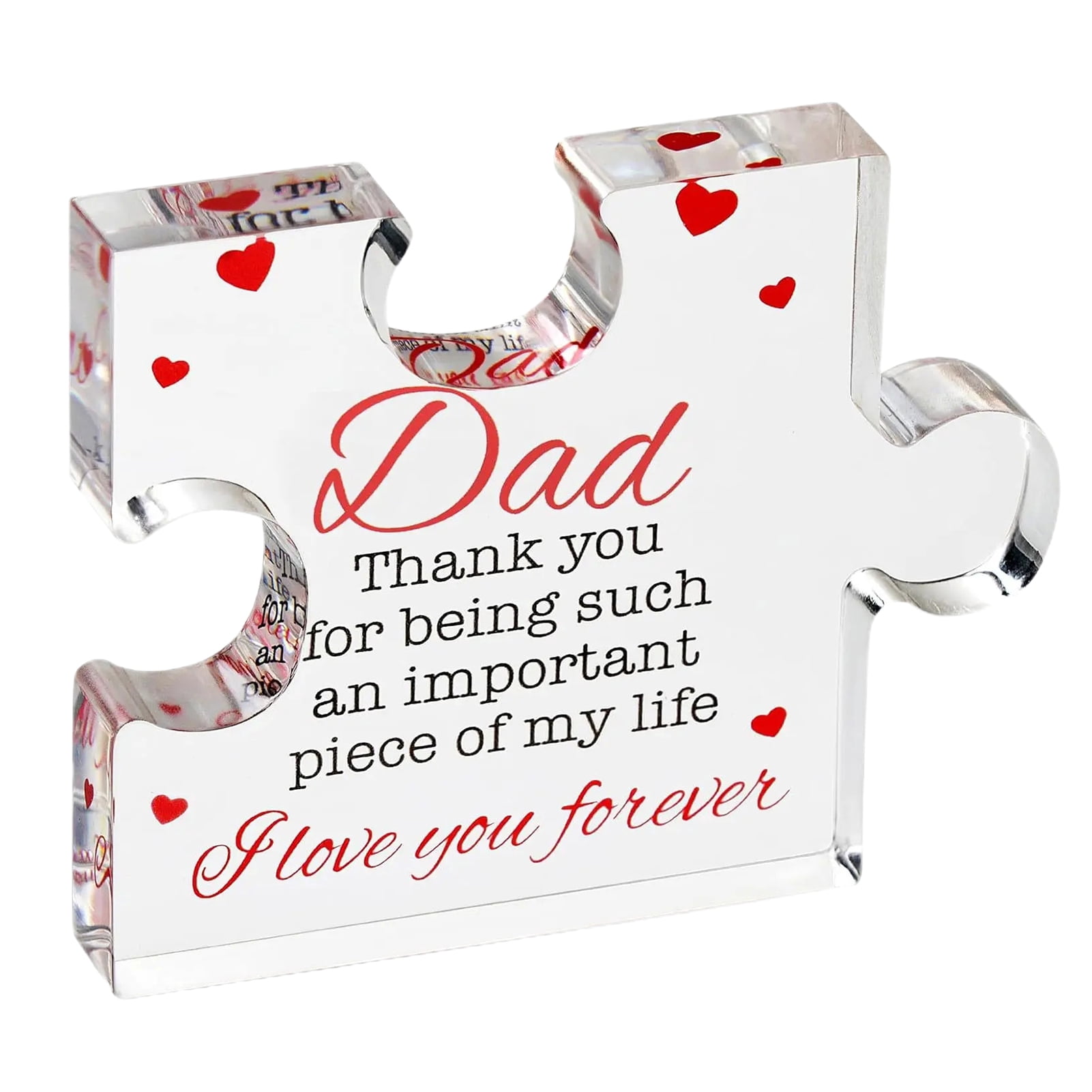 Best Dad Acrylic Decoration Thank You Dad Puzzle Home Office Desktop ...