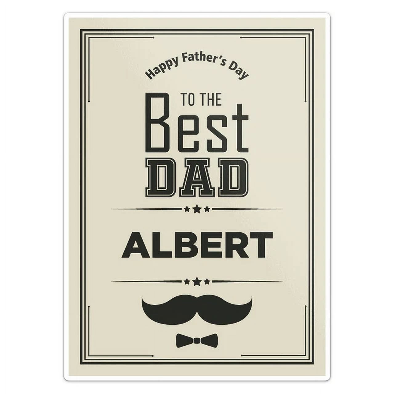Best Dad Albert Father'S Day Sticker Phone Decal Water Bottle Stickers ...
