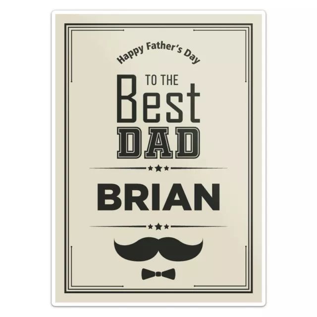 Best Dad Brian Father'S Day Sticker Phone Decal Water Bottle Stickers ...