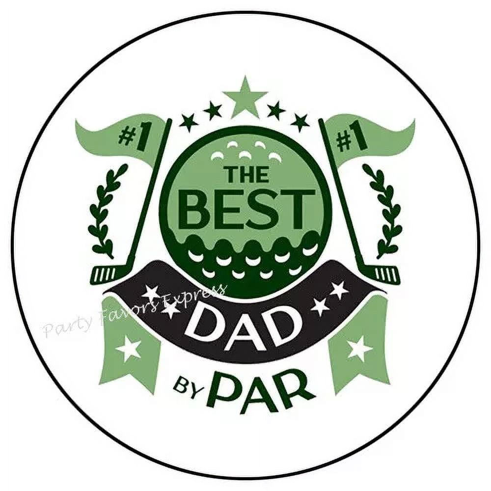Best Dad By Par Fathers Day Sticker Favors Sticker Envelope Seals ...