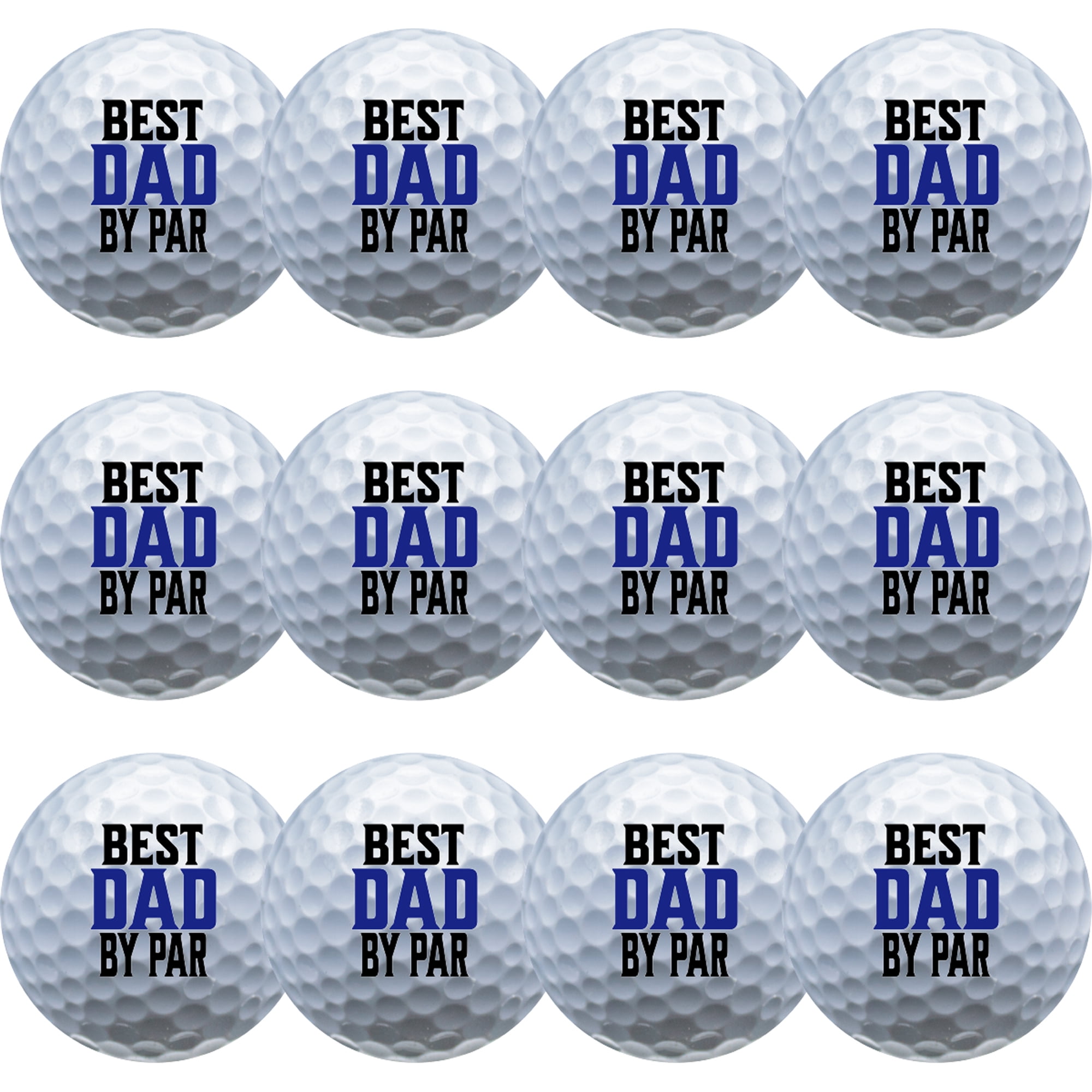 Best Dad by Par #2 Golf Balls – 12 Pack by GBM Golf - Walmart.com