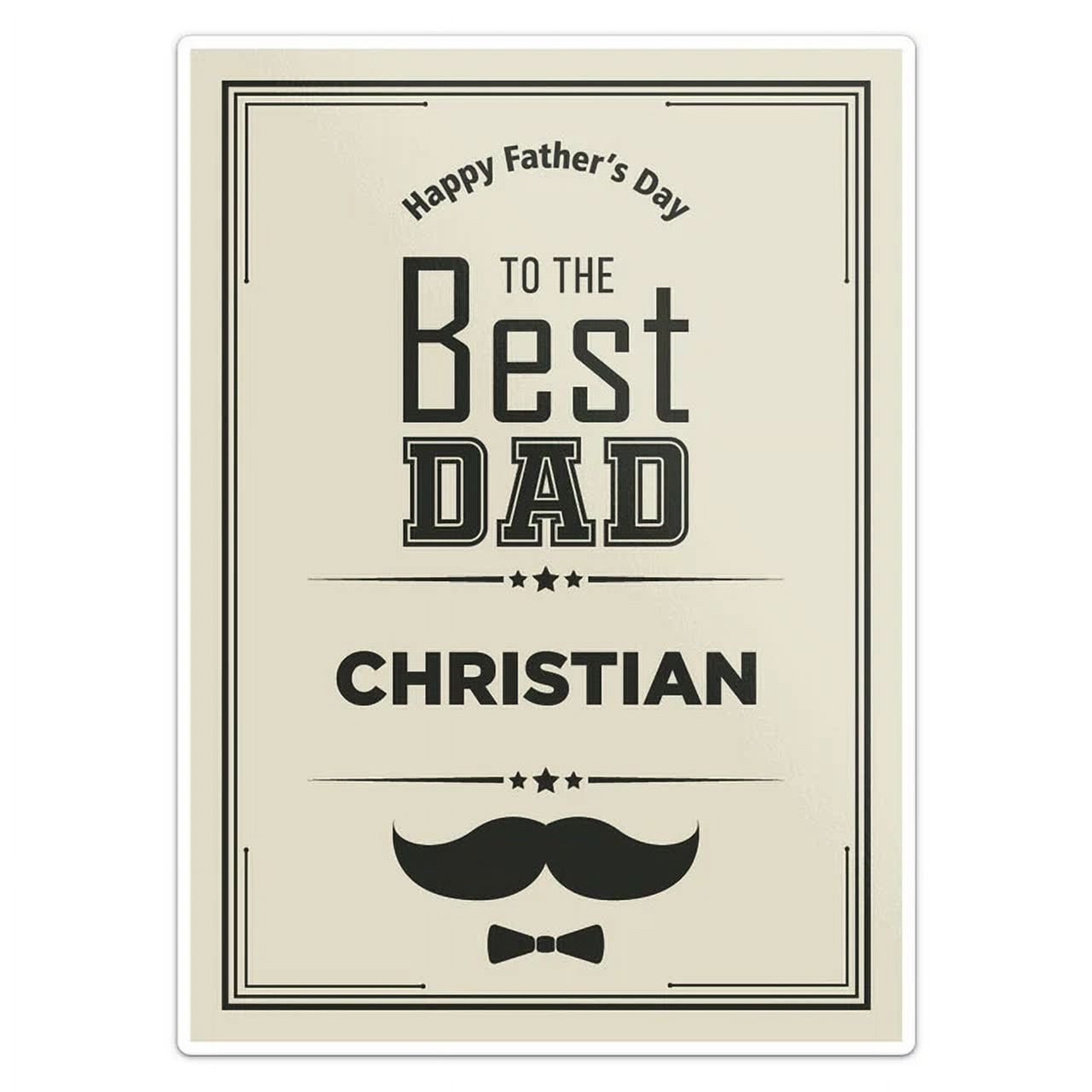 Best Dad Christian Father'S Day Sticker Phone Decal Water Bottle ...