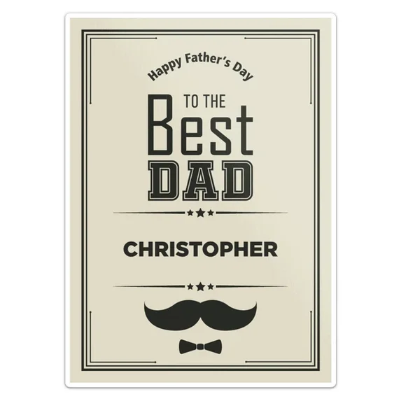 Best Dad Christopher Father'S Day Sticker Phone Decal Water Bottle ...