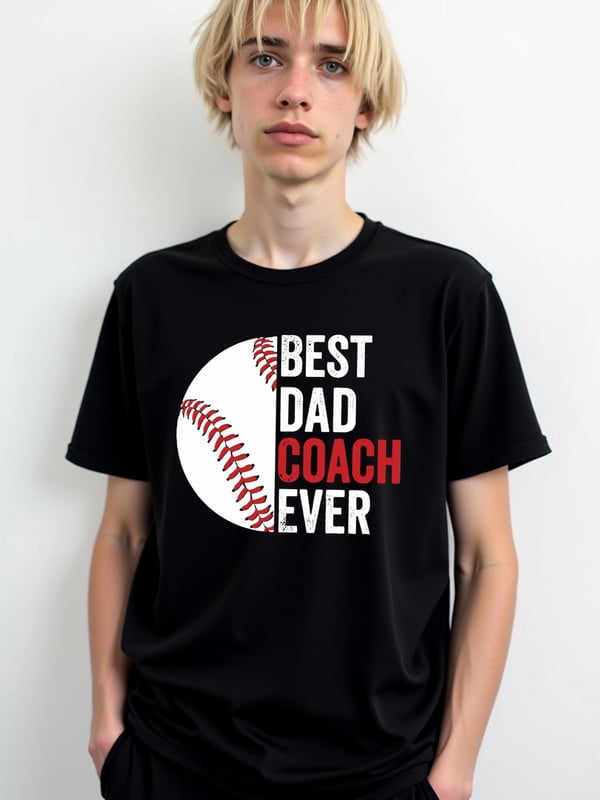 Best Dad Coach Ever Tee for men funny t shirts black elegant graphic ...