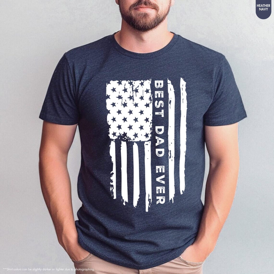 Best Dad Ever American Flag Shirt, Patriotic Dad Shirt, American Dad ...