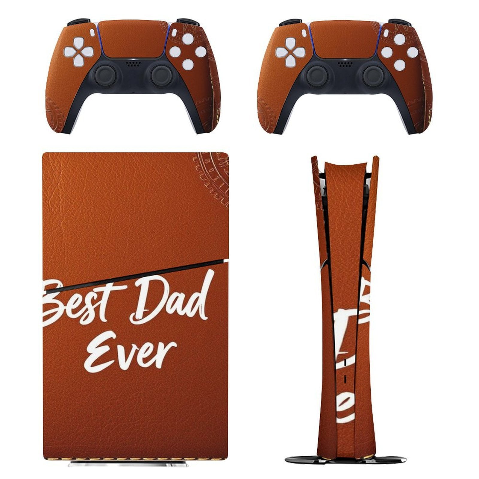 Best Dad Ever Console Skin Bundle for PS5 Pro Slim Disc & Digital / PS4 ...