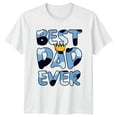 Best Dad Ever Crown T-Shirt Cute For Men's Women's - Walmart.com