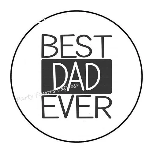 Best Dad Ever Fathers Day Sticker Party Favors Sticker Envelope Seals ...