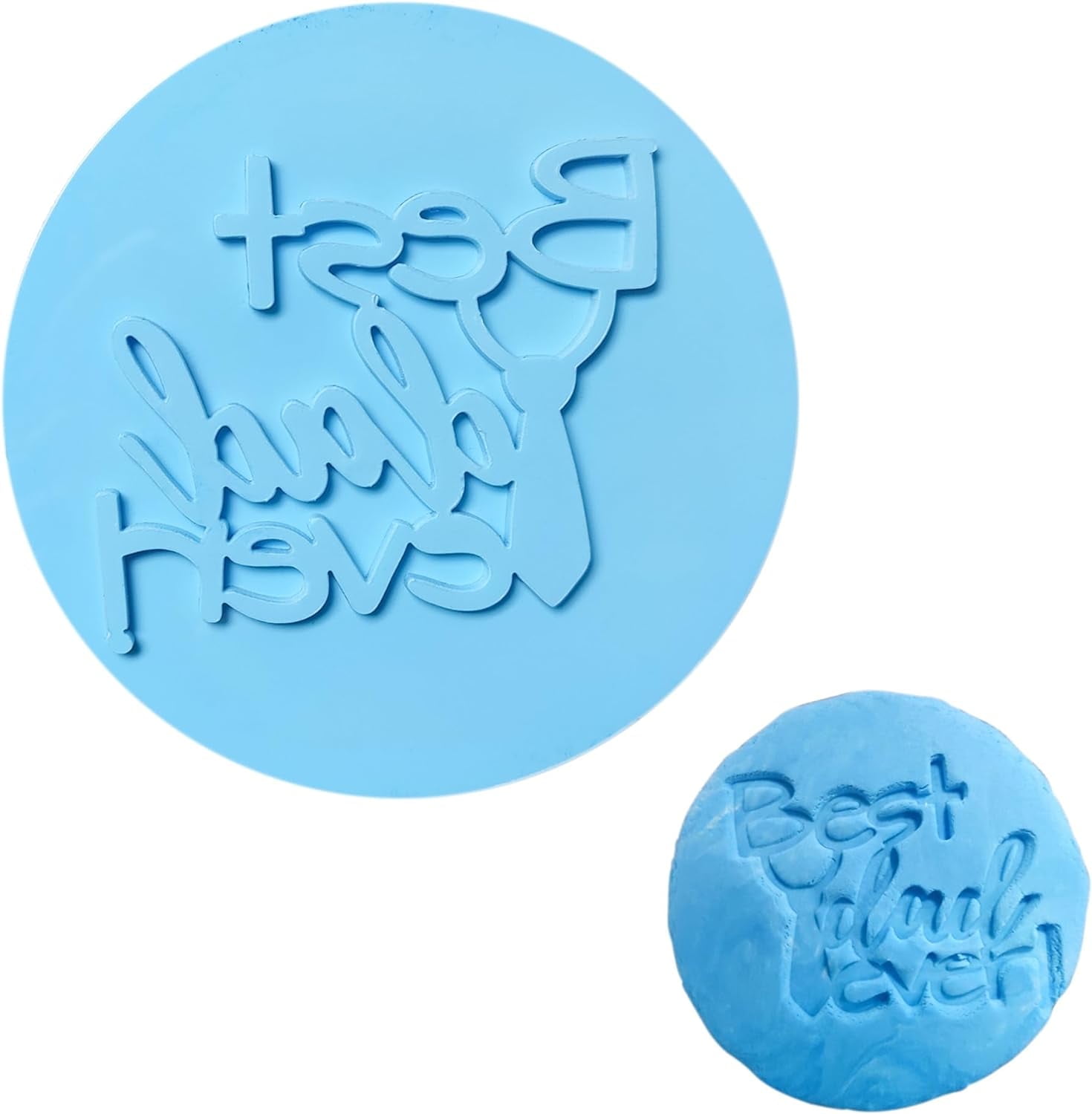 Best Dad Ever Fondant Embosser or Cookie Stamp,3D Raised Design Fathers ...