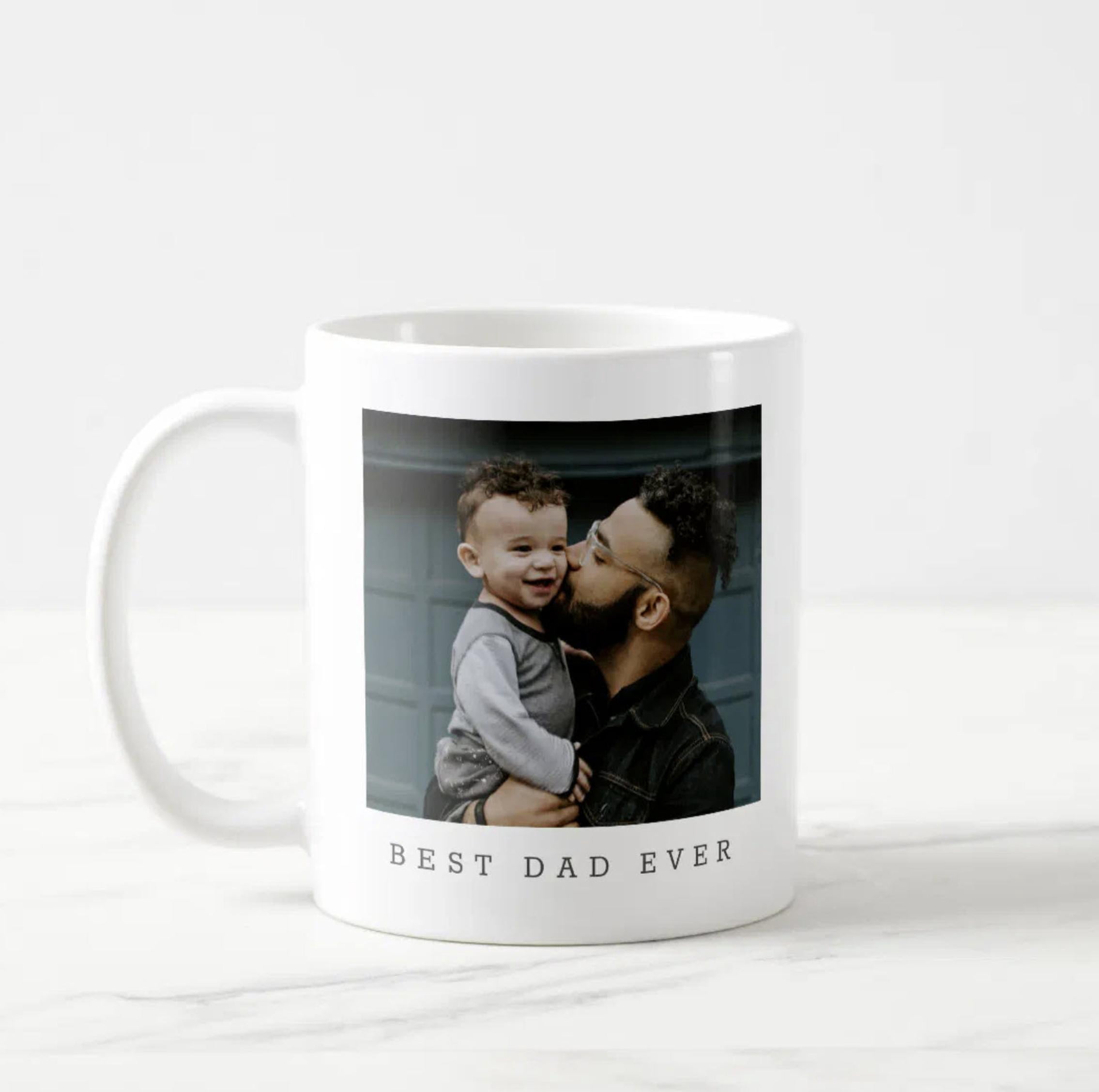 Best Dad Ever Full Photo Personalized Coffee Mug, Bekilab, Bekilab ...