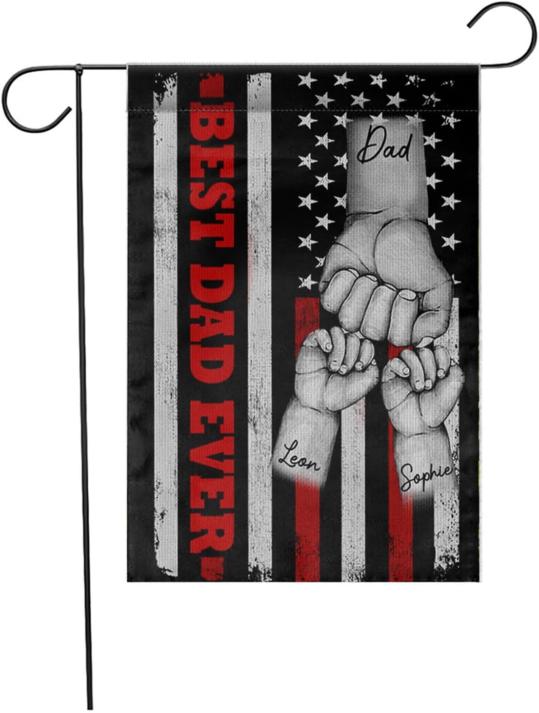 Best Dad Ever Garden Flag 12x18 Inch Polyester Double Side Print, Gifts ...