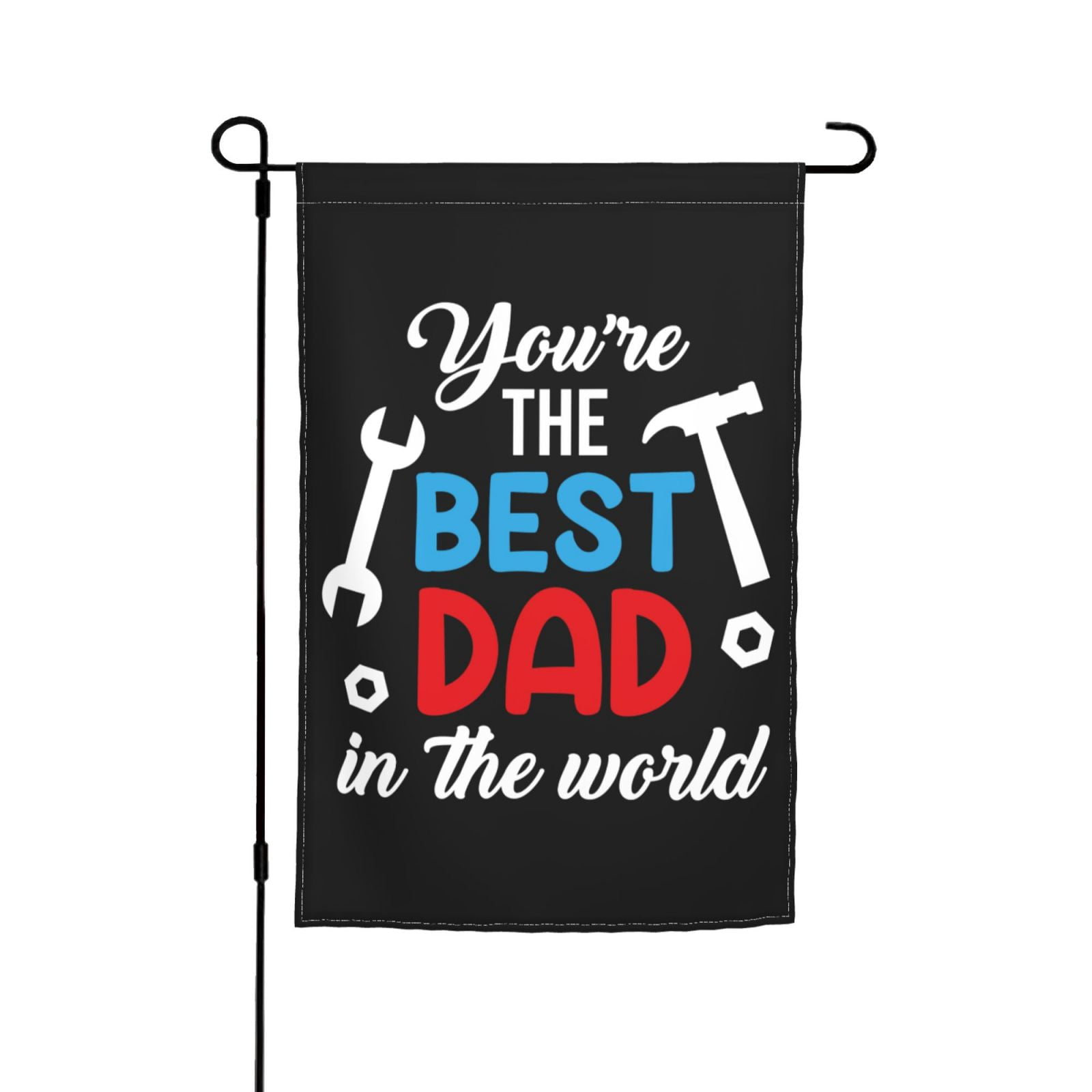 Best Dad Ever Happy Father's Day Garden Flag Polyester Flags 12 x 18 ...