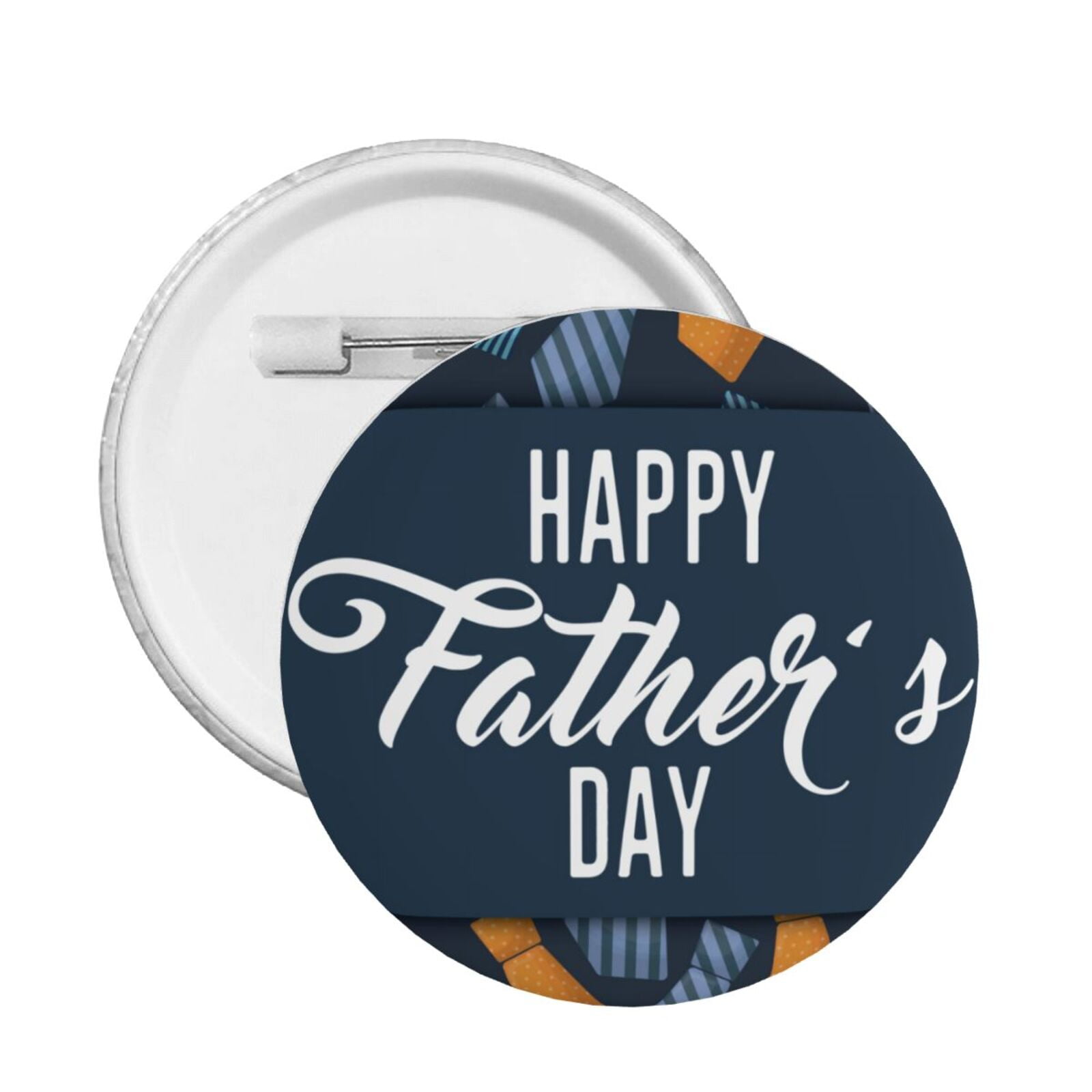 Best Dad Ever Happy Father's Day Round Button Badges for Backpacks ...