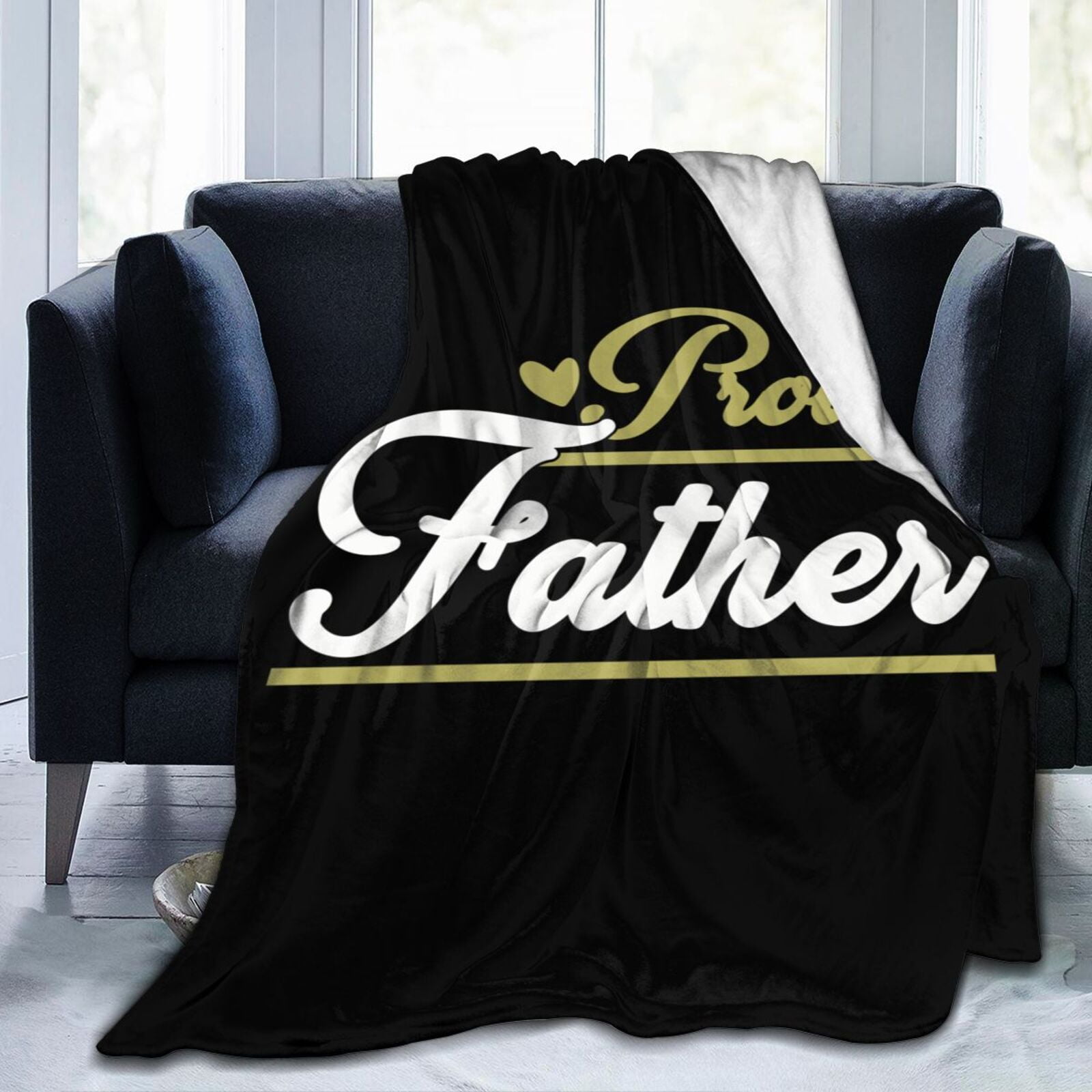 Best Dad Ever Happy Father's Day Throw Blanket Soft Cozy Warm Durable ...