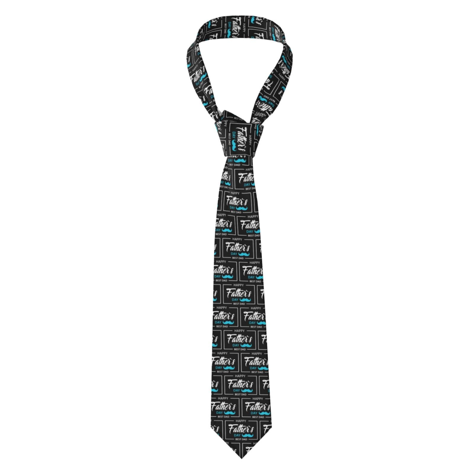 Best Dad Ever Happy Father's Day Ties for Men Business Wedding Party ...