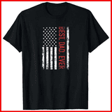 Best Dad Ever Heritage Stripes Design Gift For Fathers Day Short Unisex ...