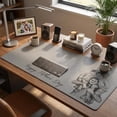 Best Dad Ever Leather Desk Pad, Custom Family Photo Mouse Pad Gift ...