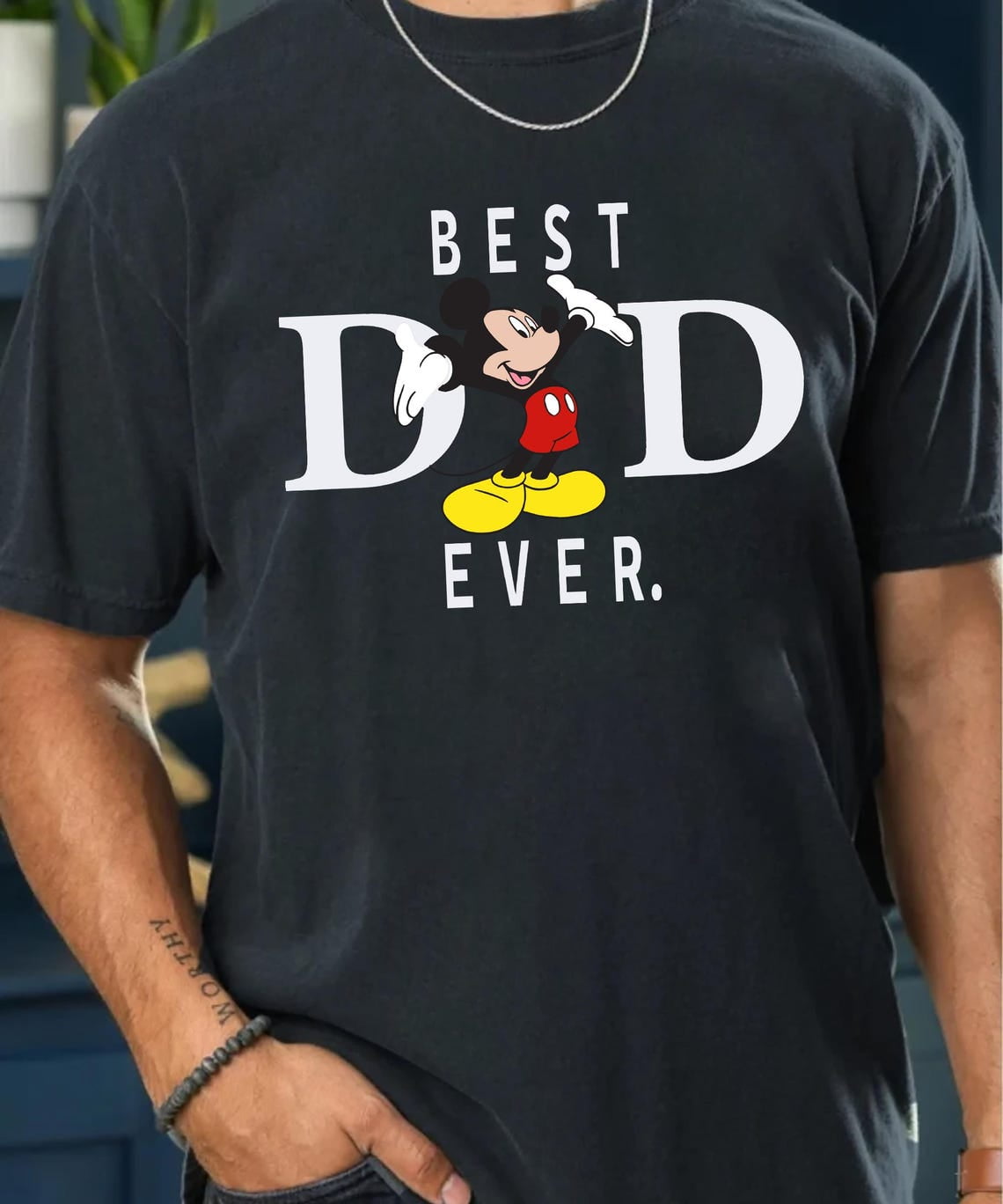 Best Dad Ever Mickey T-Shirt, Disney Father's Day Gift for Dads, Mickey ...