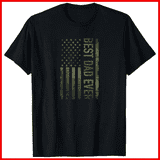 Best Dad Ever Military Camouflage Pattern Gift Father Slogan Top Unisex ...