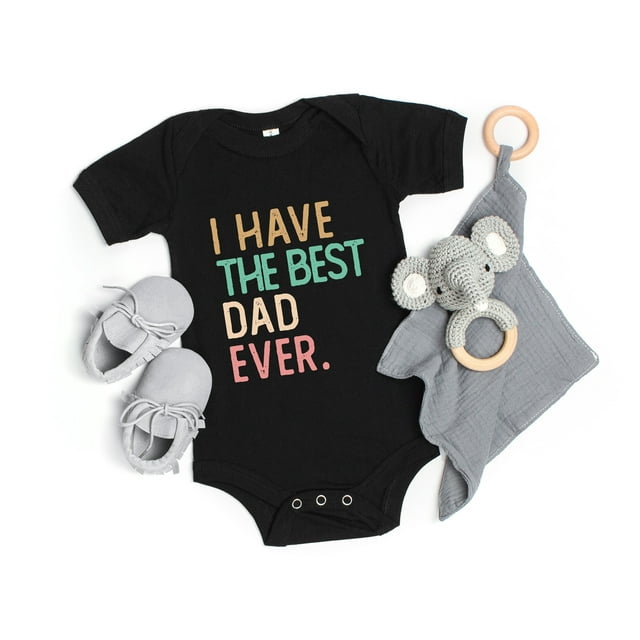 Best Dad Ever Onesie, First Time Dad Shirt, 1St Fathers Day Baby Onesie ...
