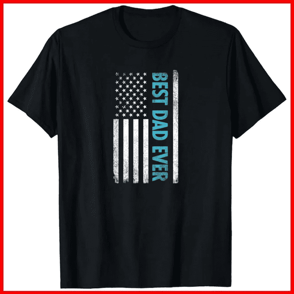 Best Dad Ever Patriotic Star Pattern Father Day Celebration Slog Unisex ...