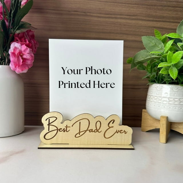 Best Dad Ever Photo Frame | Photo Frame for Father's Day | Custom Photo ...