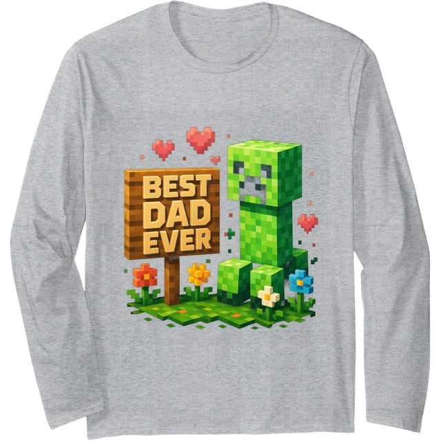 Best Dad Ever - Pixel Gaming Design - Funny Father's Day Gift for Gamer ...
