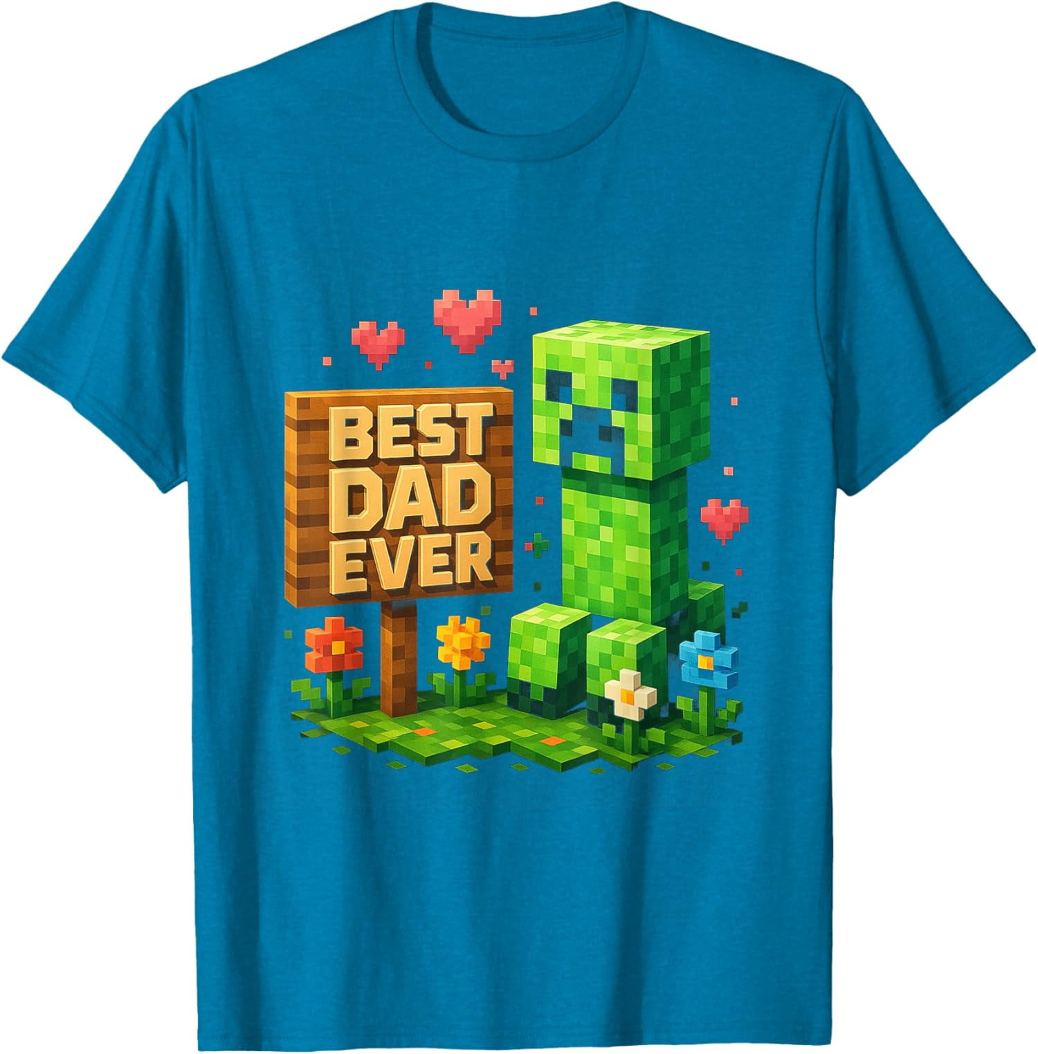 Best Dad Ever - Pixel Gaming Design - Funny Father's Day Gift for Gamer ...