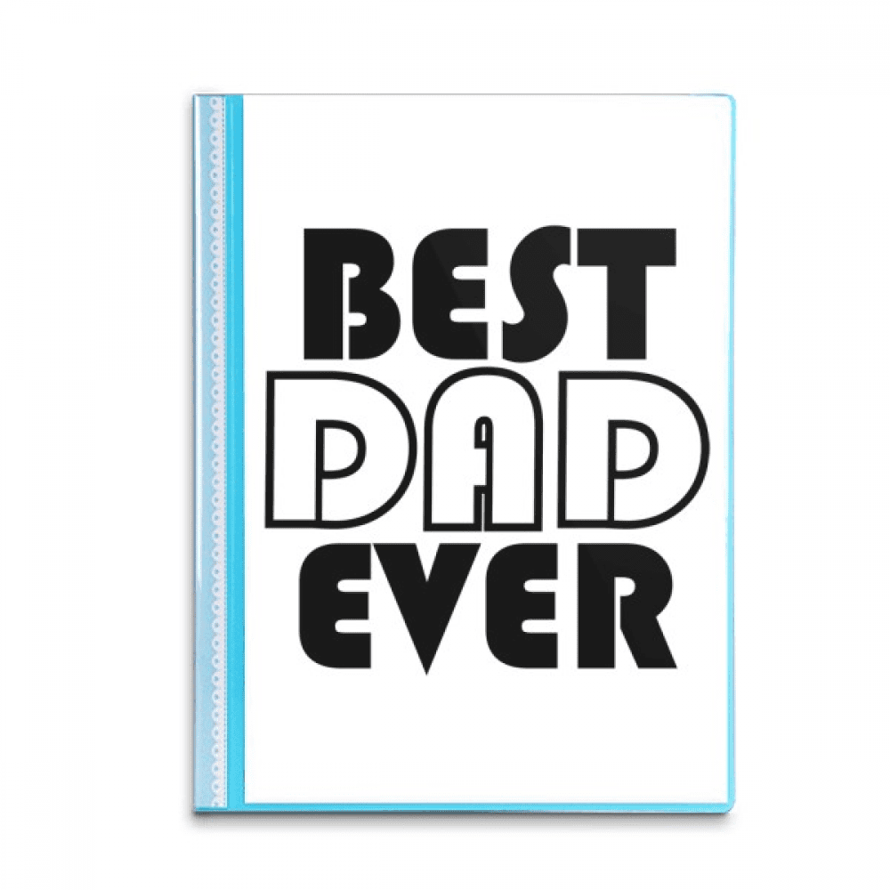 Best Dad Ever Quote Father's Day Book Sheet Protectors Portfolio Binder ...