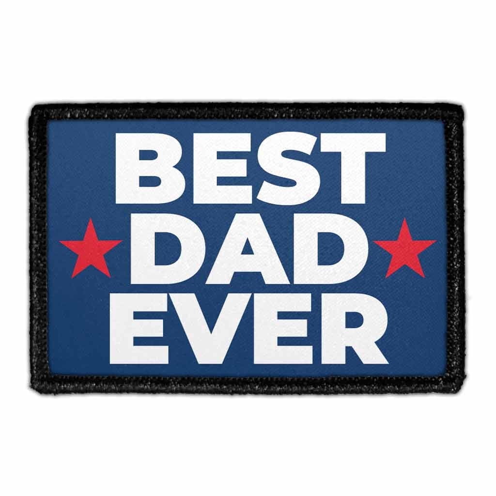 Best Dad Ever Morale Patch - Removable Patch - Walmart.com