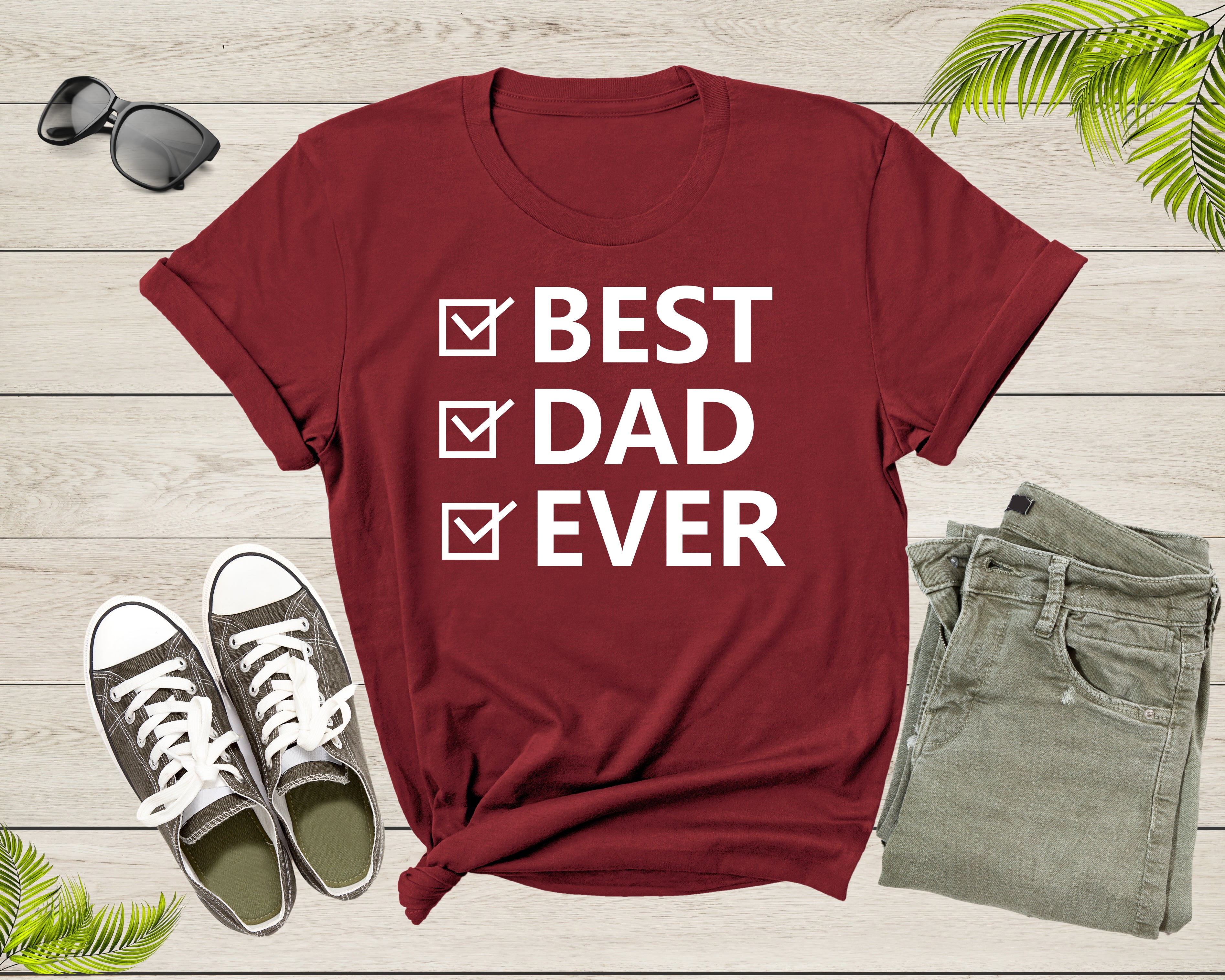 Best Dad Ever Shirt For Men Fathers Day Father Grandfather Grandpa ...