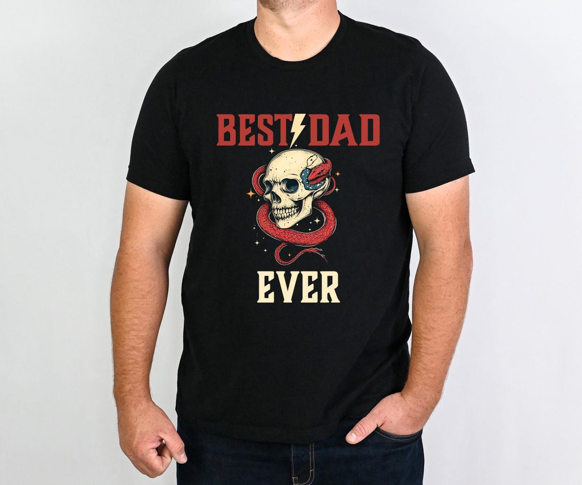 Best Dad Ever Shirt, Skull Dad Shirt, Fathers Day Shirt, Dad Life Shirt ...