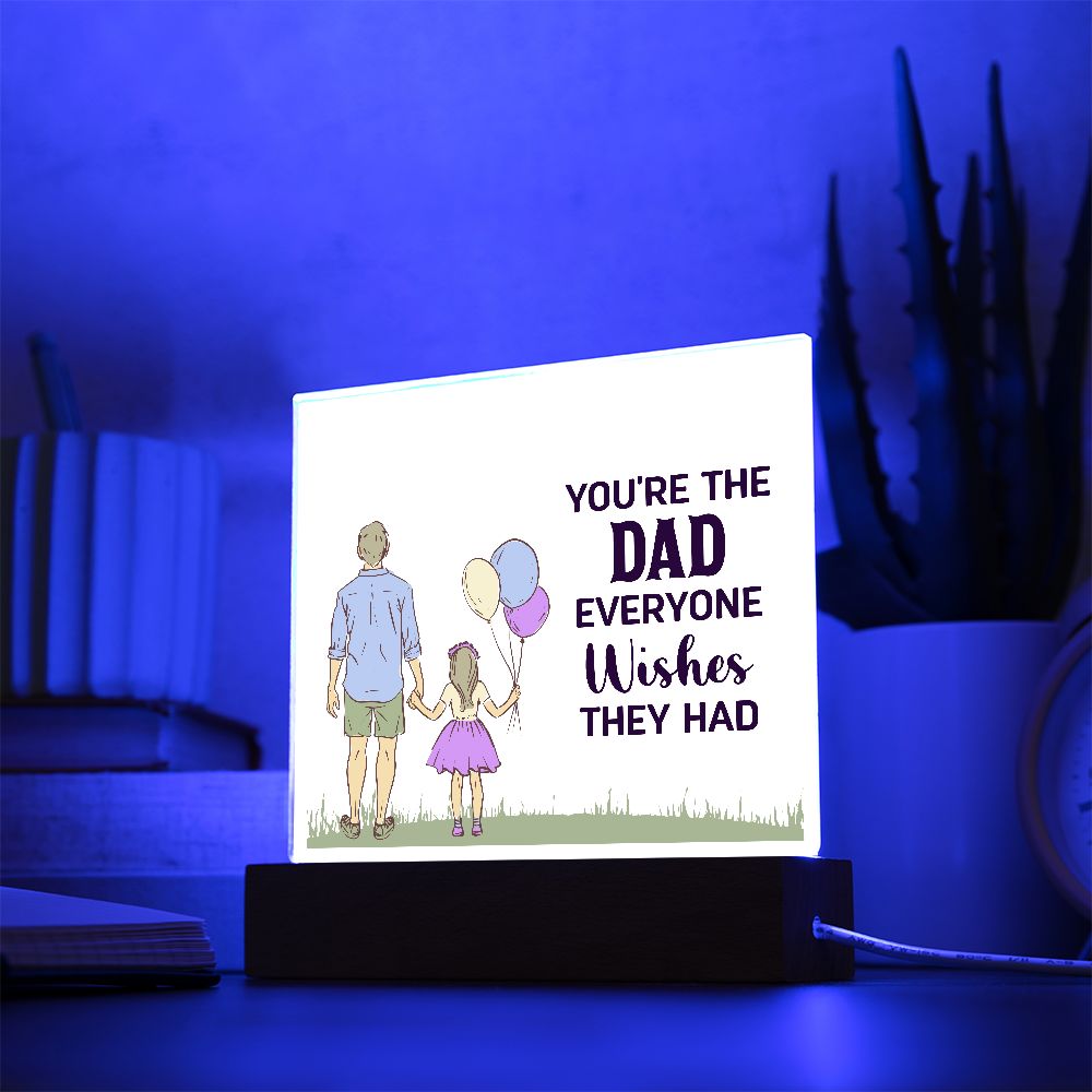 Best Dad Ever Square Acrylic Plaque - Walmart.com