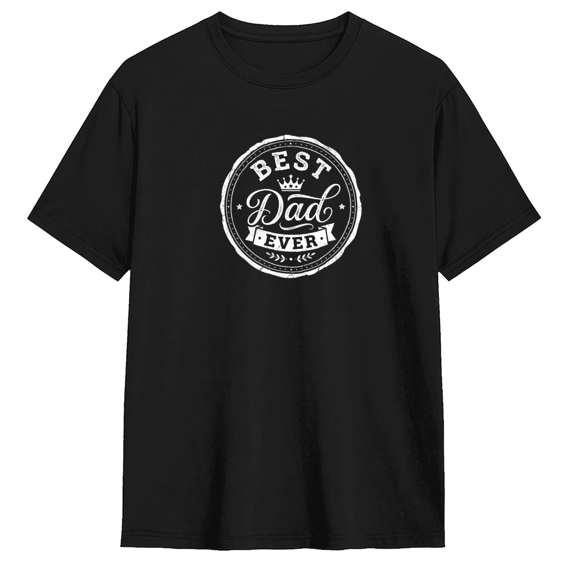 Best Dad Ever Stamp Vintage Graphic Tee For Men, Dad Gift Cotton Short ...