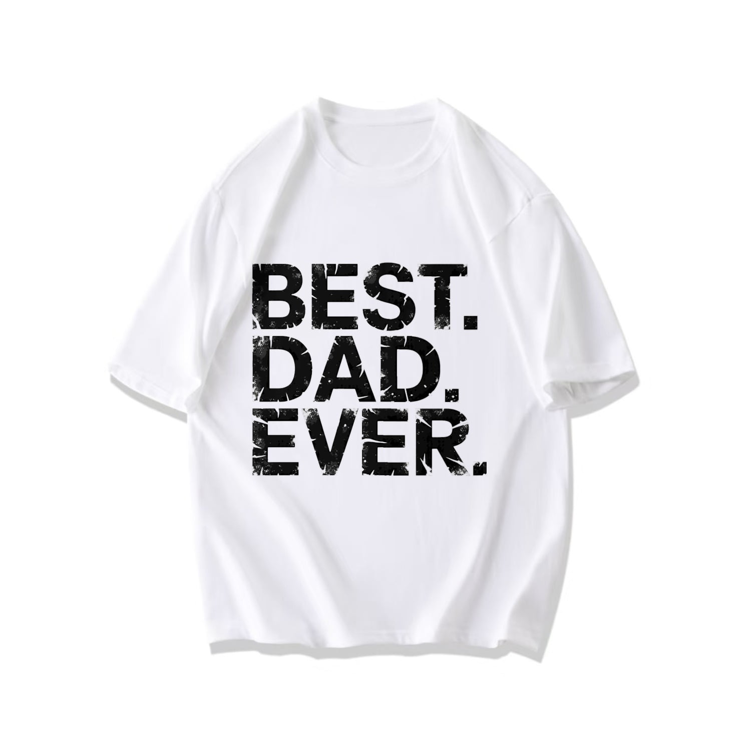 Best Dad Ever T Shirt Black Bold Text Graphic Print For Father S Day ...