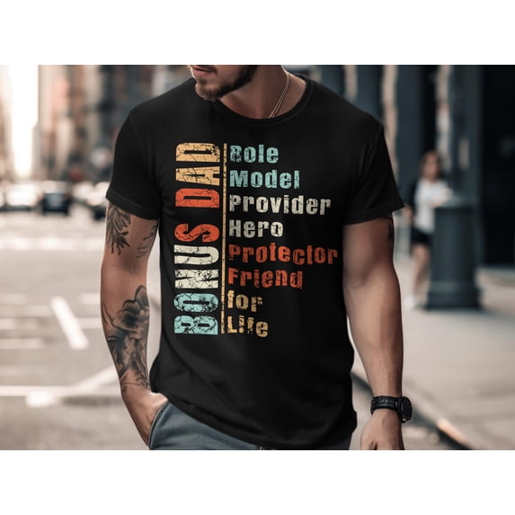 Best Dad Ever T-Shirt, Father's Day Gift, Role Model Hero Shirt ...