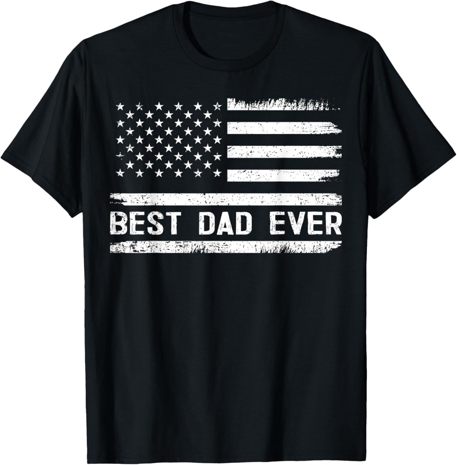 Best Dad Ever T-Shirt with US American Flag Design, Father’s Day Gift ...