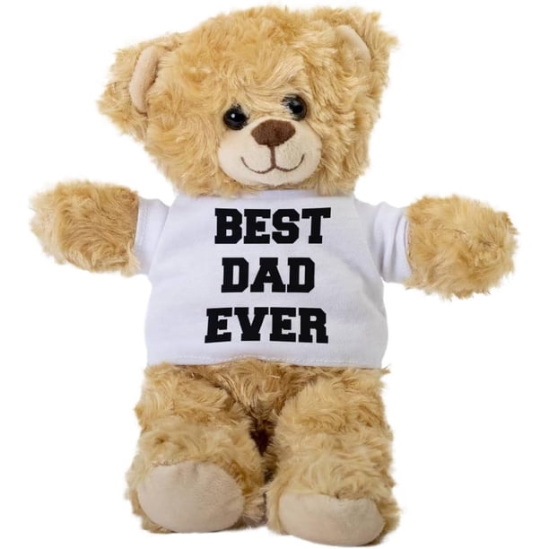 Best Dad Ever Teddy Bear, Gift Stuffed Animal, Plush Teddy Bear with ...