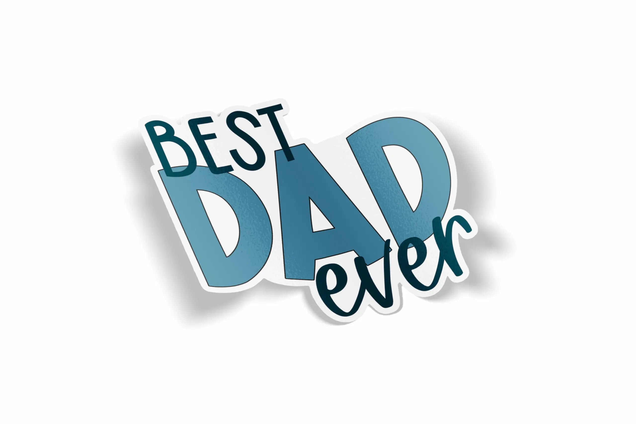 Best Dad Ever Waterproof Sticker - Walmart.com