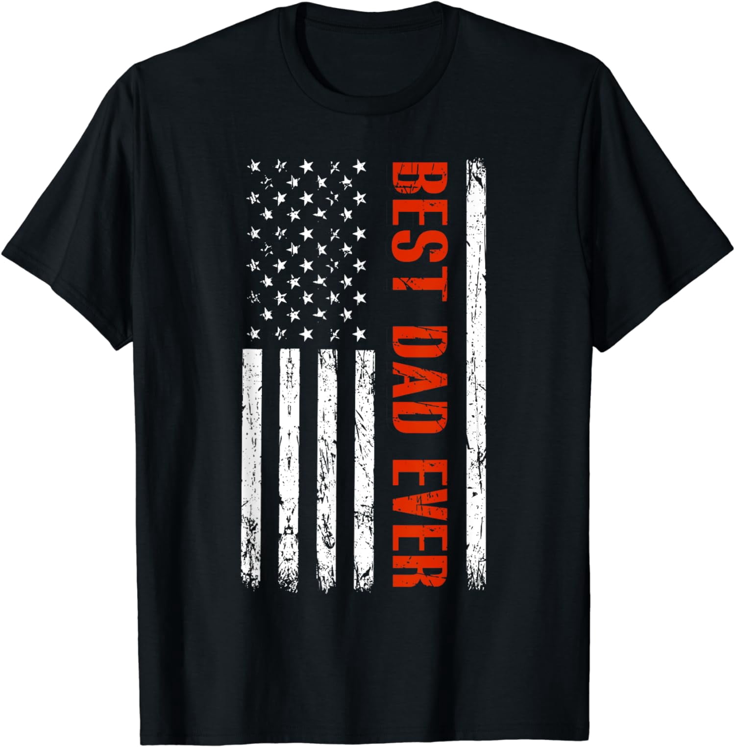 Best Dad Ever With US Flag American Fathers Day Gift T-Shirt - Walmart.com