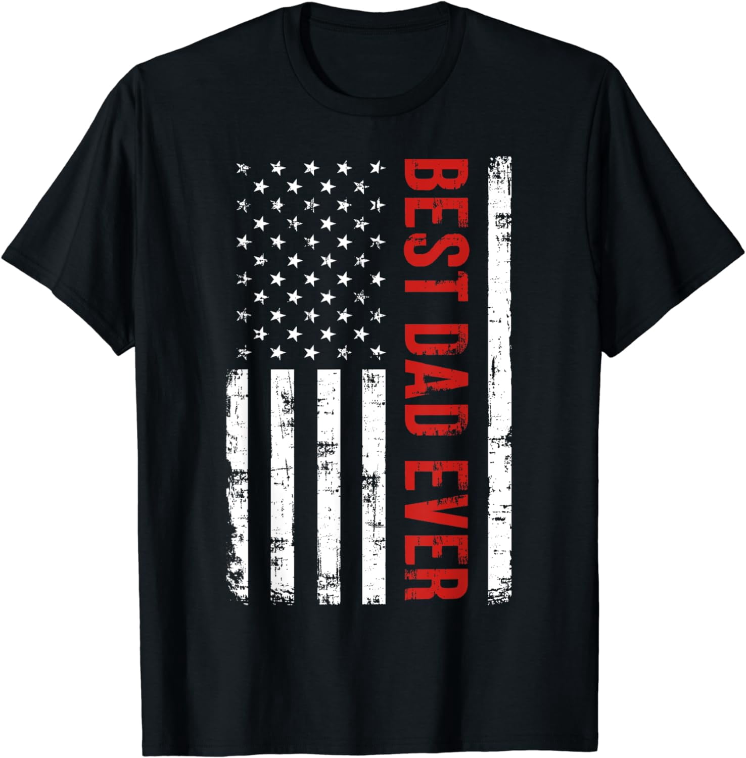 Best Dad Ever With US Flag Gifts Men Fathers Day Dad T-Shirt - Walmart.com