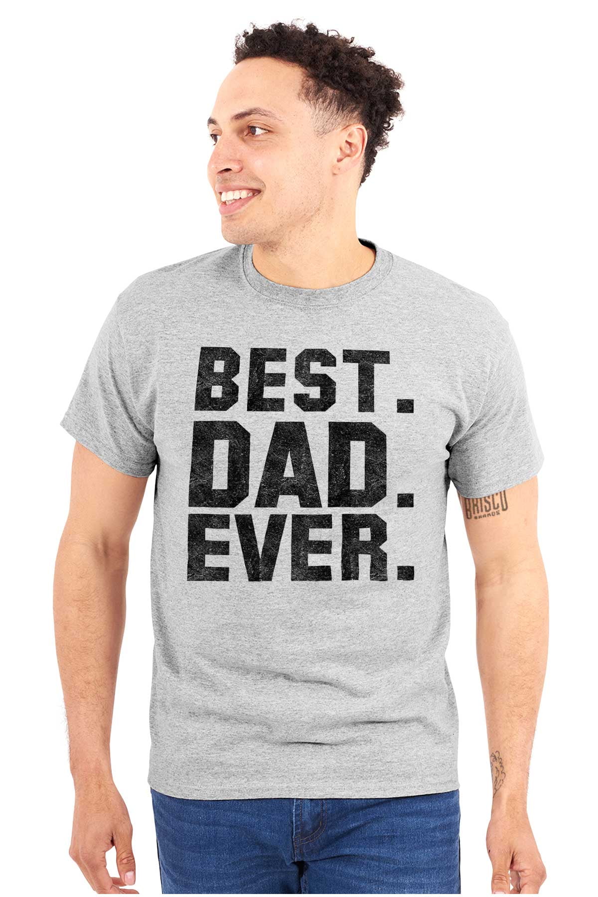 Best Dad Ever Worlds Coolest Father Men Big & Tall Graphic Tee Brisco ...