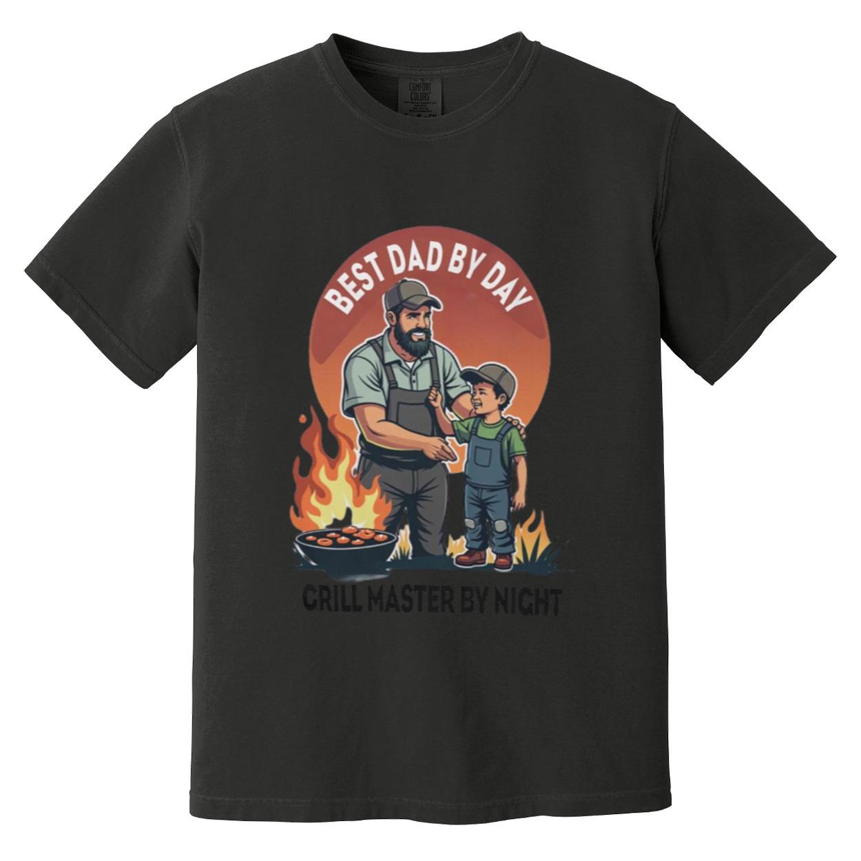 Best Dad Grill Master Comfort Color T-shirt with BBQ Humor Fathers ...